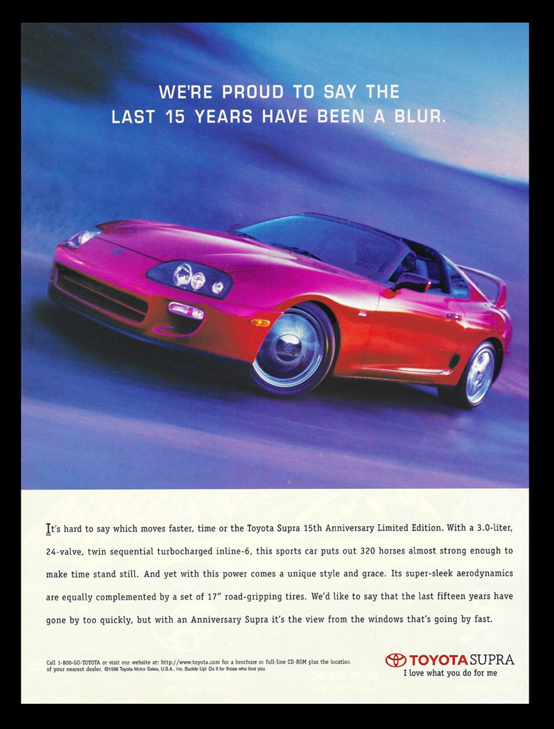 1996 Toyota Supra Original Magazine Ad - Etsy