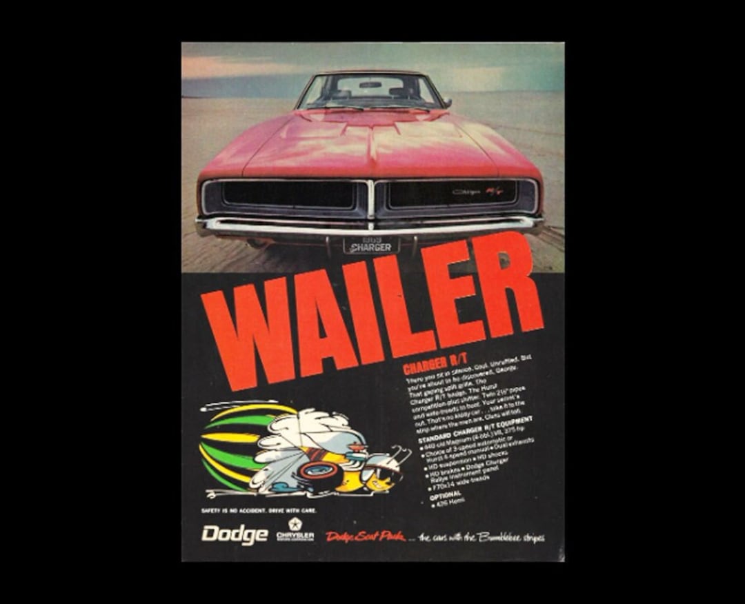 1969 Dodge Charger R/T Original Magazine Ad - Etsy