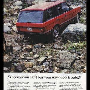 1988 Land Rover Range Rover Original Magazine Ad - Etsy
