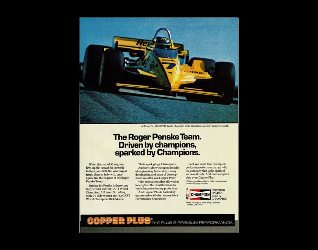 1983 Penske Cosworth CART Indy Series Race Car Original - Etsy