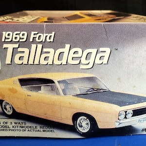 1969 Ford Torino Talladega Vintage Model Kit 1/25 Scale - Etsy