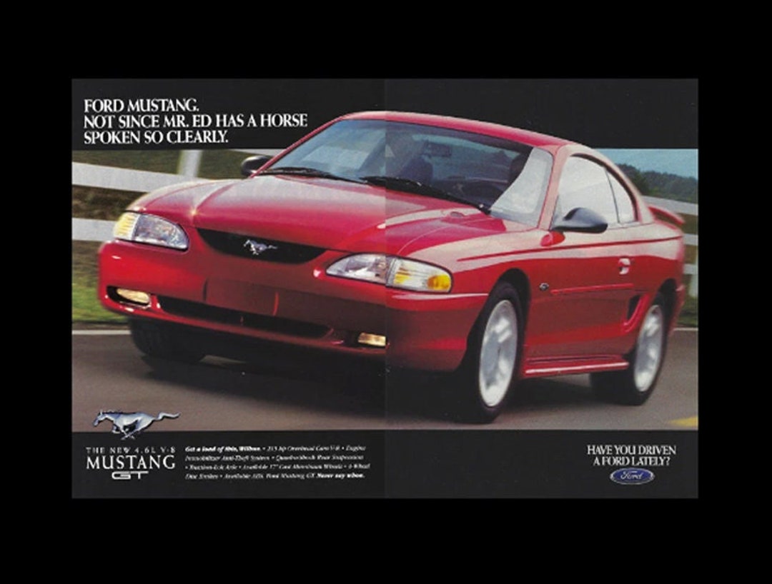 1996 Ford Mustang GT Original Magazine Ad - Etsy