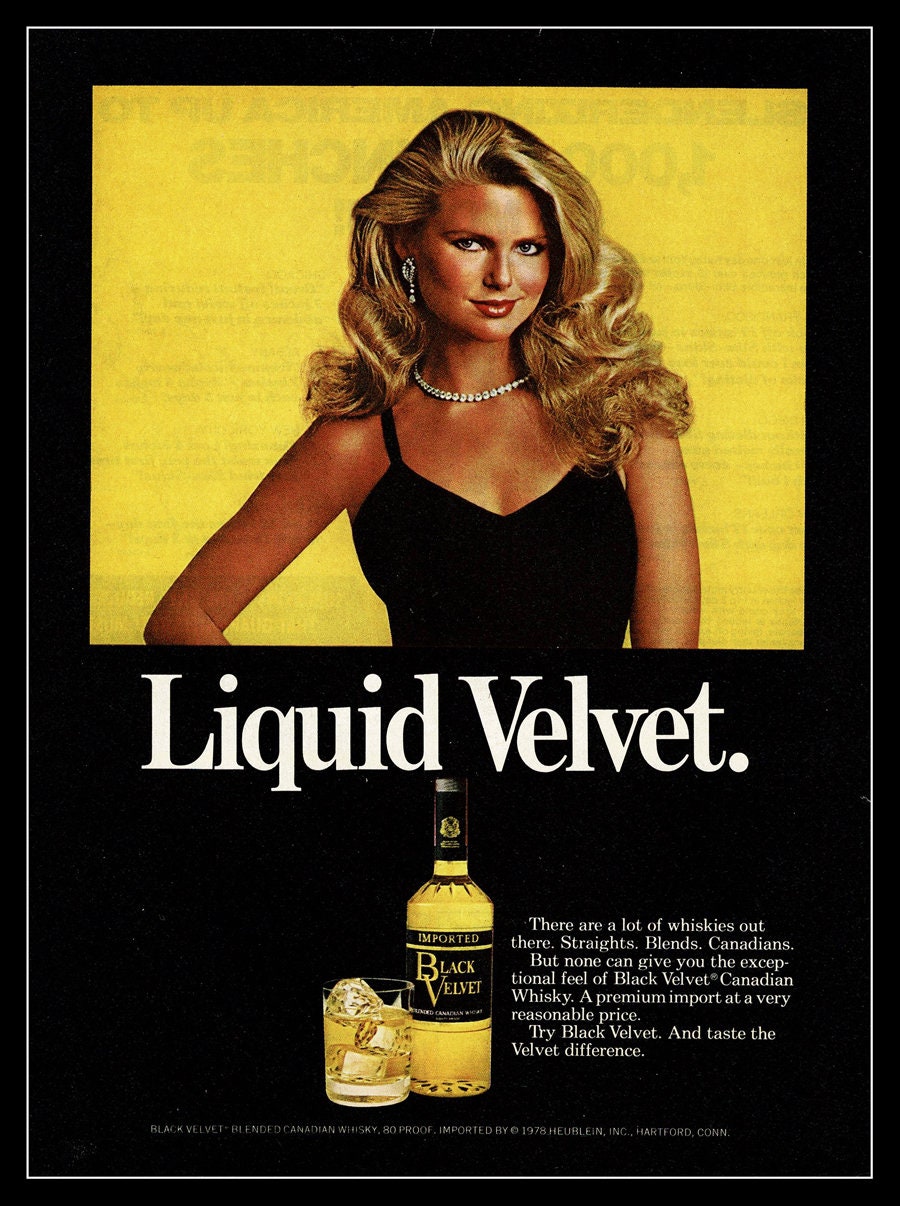 Black Velvet Whiskey Ads