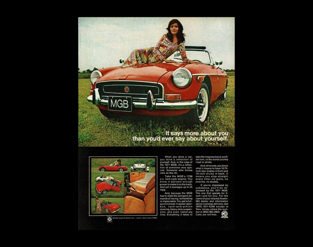 1971 MG MGB Original Magazine Ad - Etsy