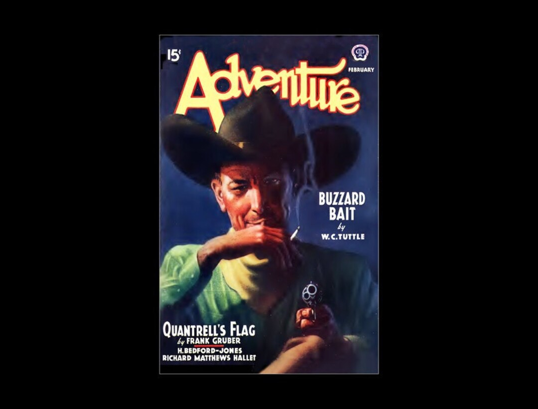 1940 Adventure Mystery Pulp Magazine Cover Poster Print - Retro Pulp ...