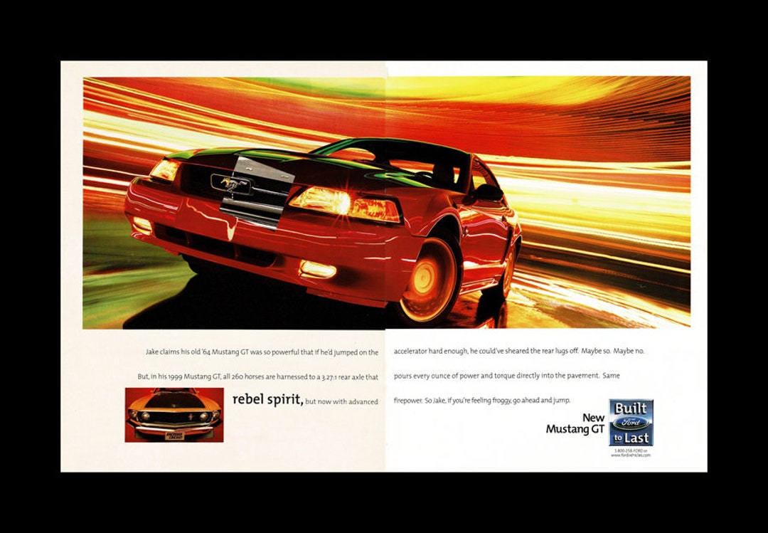 1999 Ford Mustang GT Original Magazine Ad - Etsy