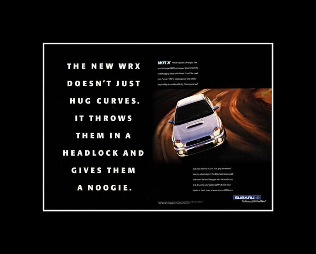 2001 Subaru WRX Original Magazine Ad - Etsy