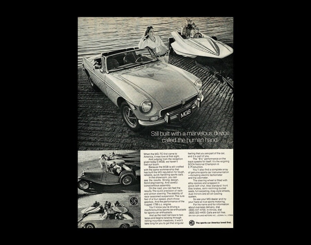 1973 MG MGB Original Magazine Ad - Etsy