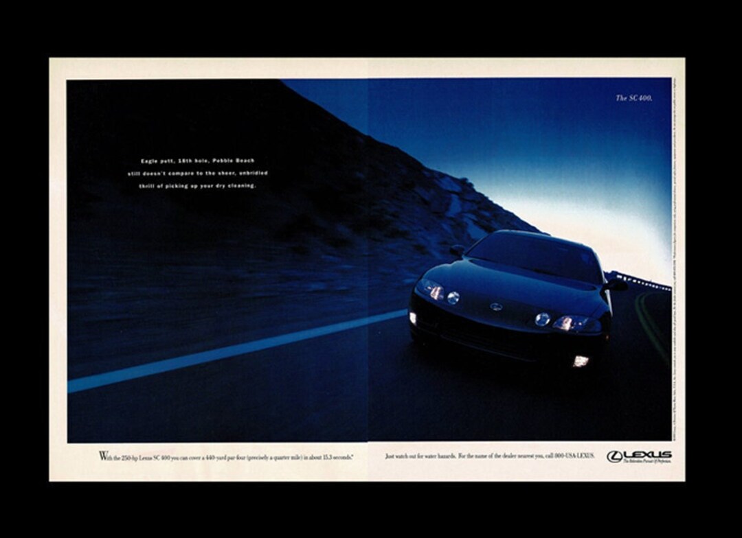 1995 Lexus SC 400 Coupe Original Magazine Ad - Etsy