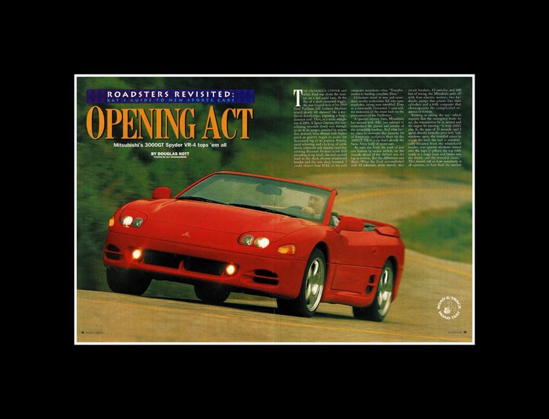1995 Mitsubishi 3000GT Spyder VR4 Original Magazine Road Test - Etsy