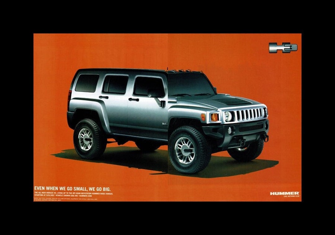2000's Hummer H3 Original Magazine Ad - Etsy