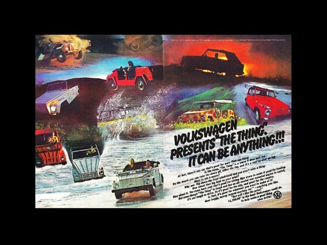 1973 VW Volkswagen Thing Original Magazine Ad - Etsy