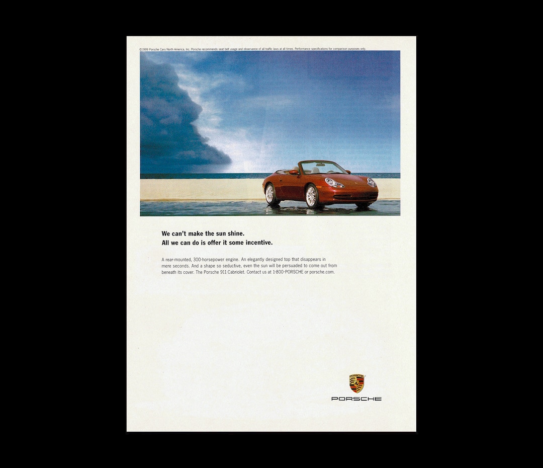 2000 Porsche 911 Original Magazine Ad - Etsy