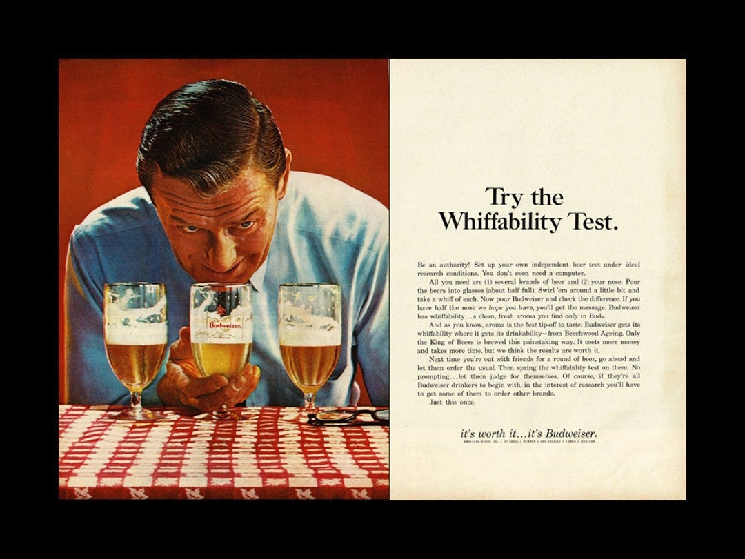 1966 Budweiser Beer Original Magazine Ad - Etsy