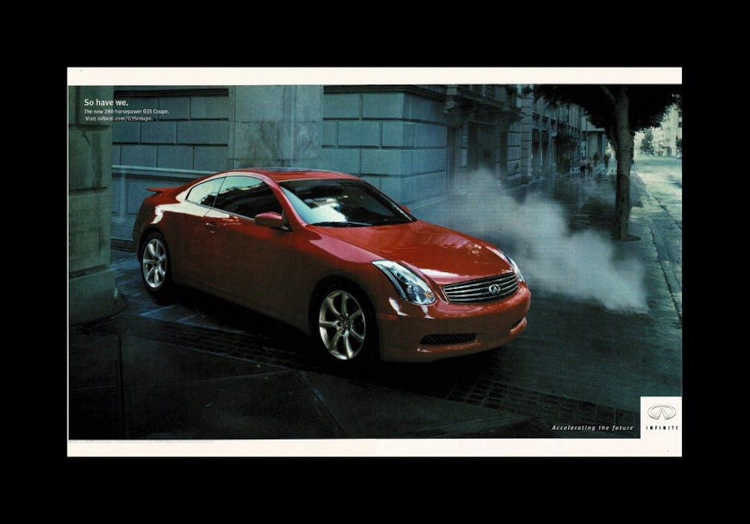 2002 Infinity G35 Coupe Original Magazine Ad - Etsy