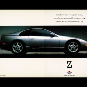 1990 Nissan 300ZX Original Magazine Ad - Etsy