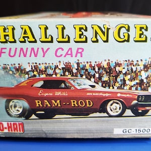 Johan Dodge Challenger Funny Car Drag Racer Vintage Model Kit 1/25 ...