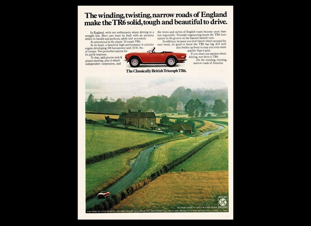 1973 Triumph TR6 Original Magazine Ad - Etsy