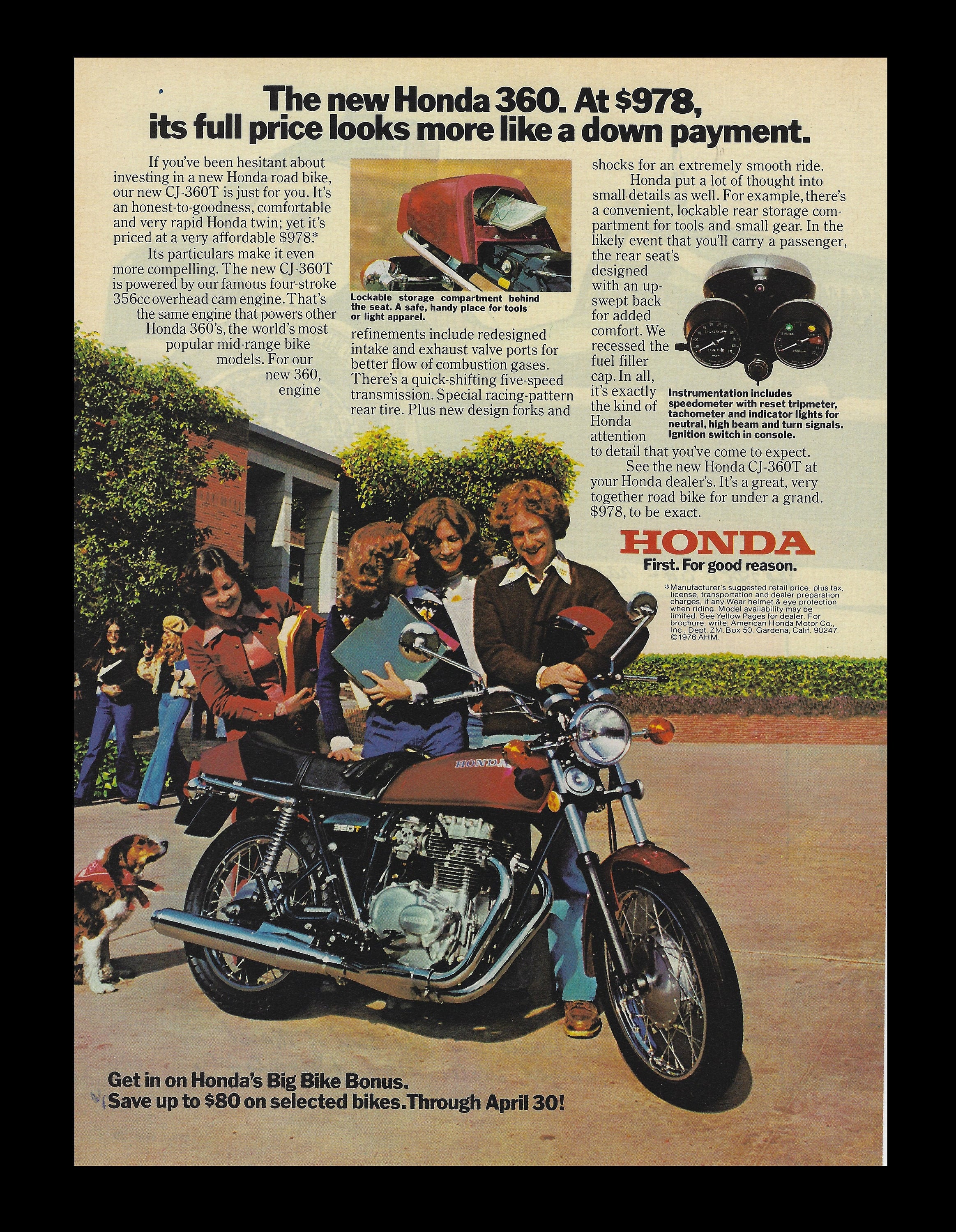 Vintage Honda Motorcycle Ads
