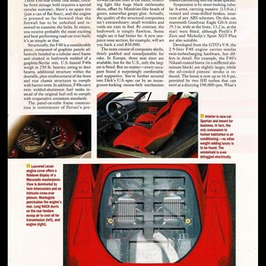 Ferrari F40 Original Magazine Ads & Road Test 3 Item Special Sale Price ...