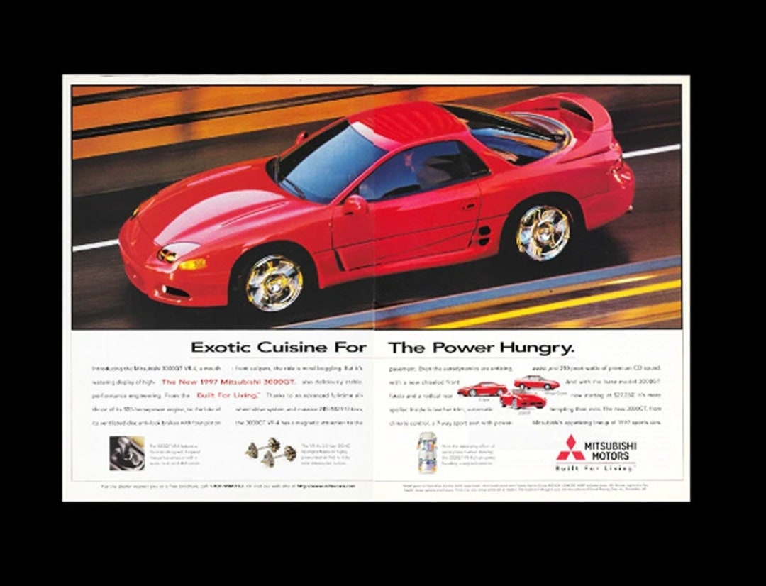 1997 Mitsubishi 3000GT Original Magazine Ad - Etsy