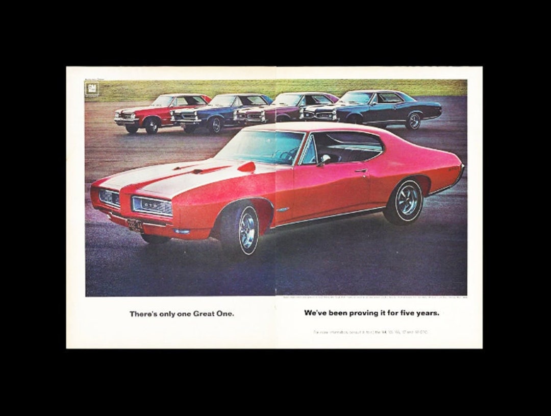 1968 Pontiac GTO Original Magazine Ad - Etsy