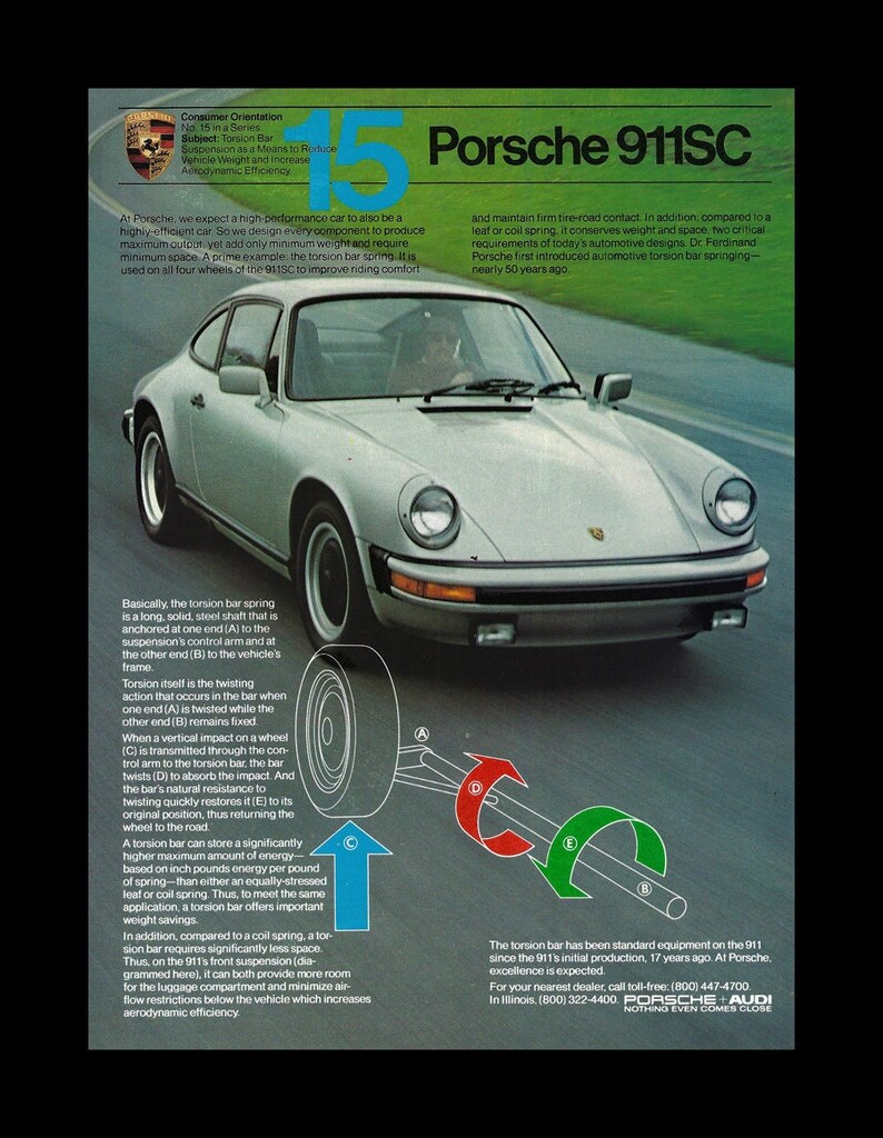 1982 Porsche 911 SC Original Magazine Ad - Etsy
