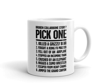 Broken Rib Mug / Funny Broken Rib Gift Get Well Soon | Etsy