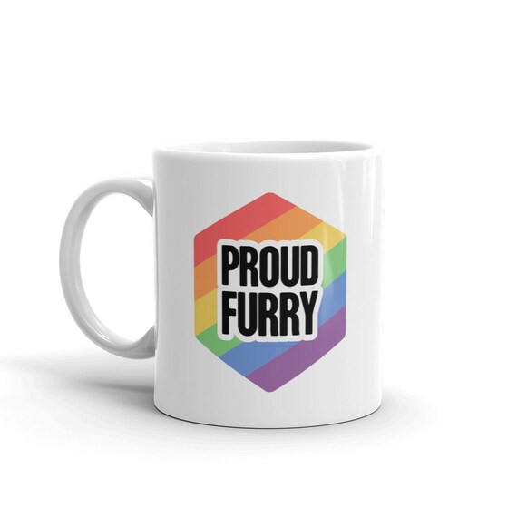 Proud Furry Mug / Anthro Gift for Furries & Therians | Etsy