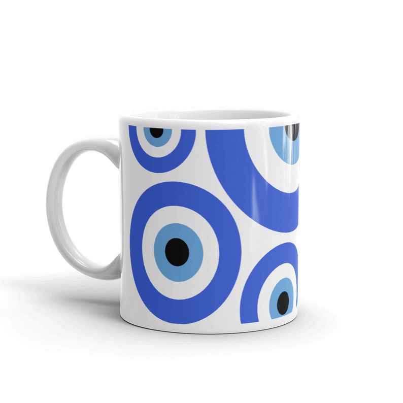 Greek Evil Eye Mug / Turkish Nazar Amulet Mug / Greece Mykonos Gift - Etsy