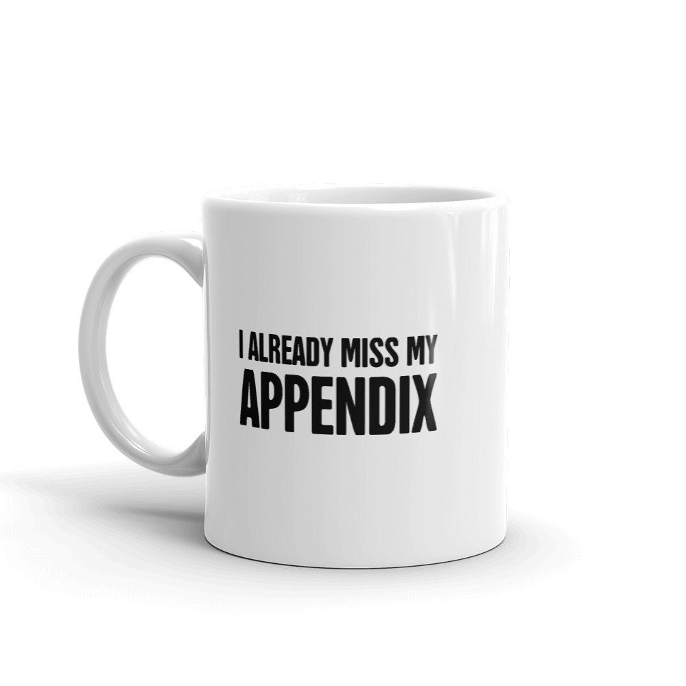 Funny Appendicitis Get Well Gift Mug, Appendectomy Recovery Gift ...