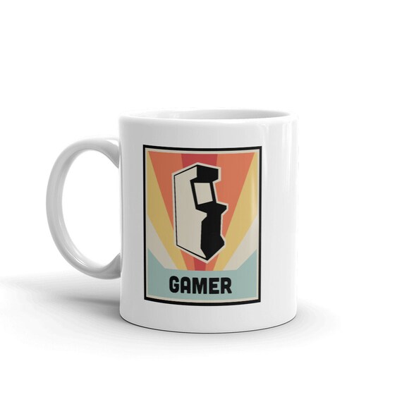 Retro Arcade Mug Classic Arcade Gamer Gift 80s Arcade Game | Etsy