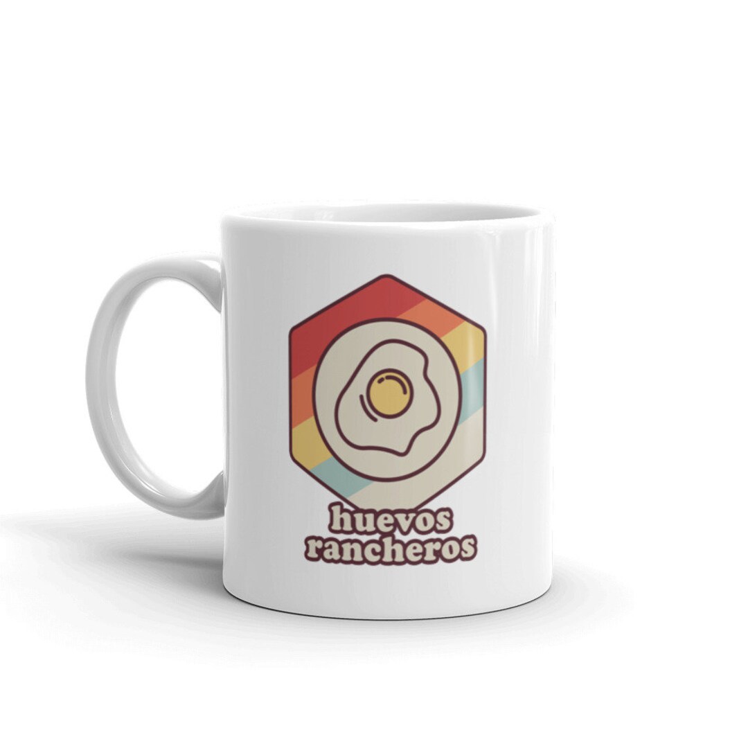 Retro Huevos Rancheros Mug / Funny Mexican Breakfast Food Gift / Funny ...