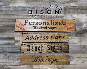 Routed Wood Signs - Etsy