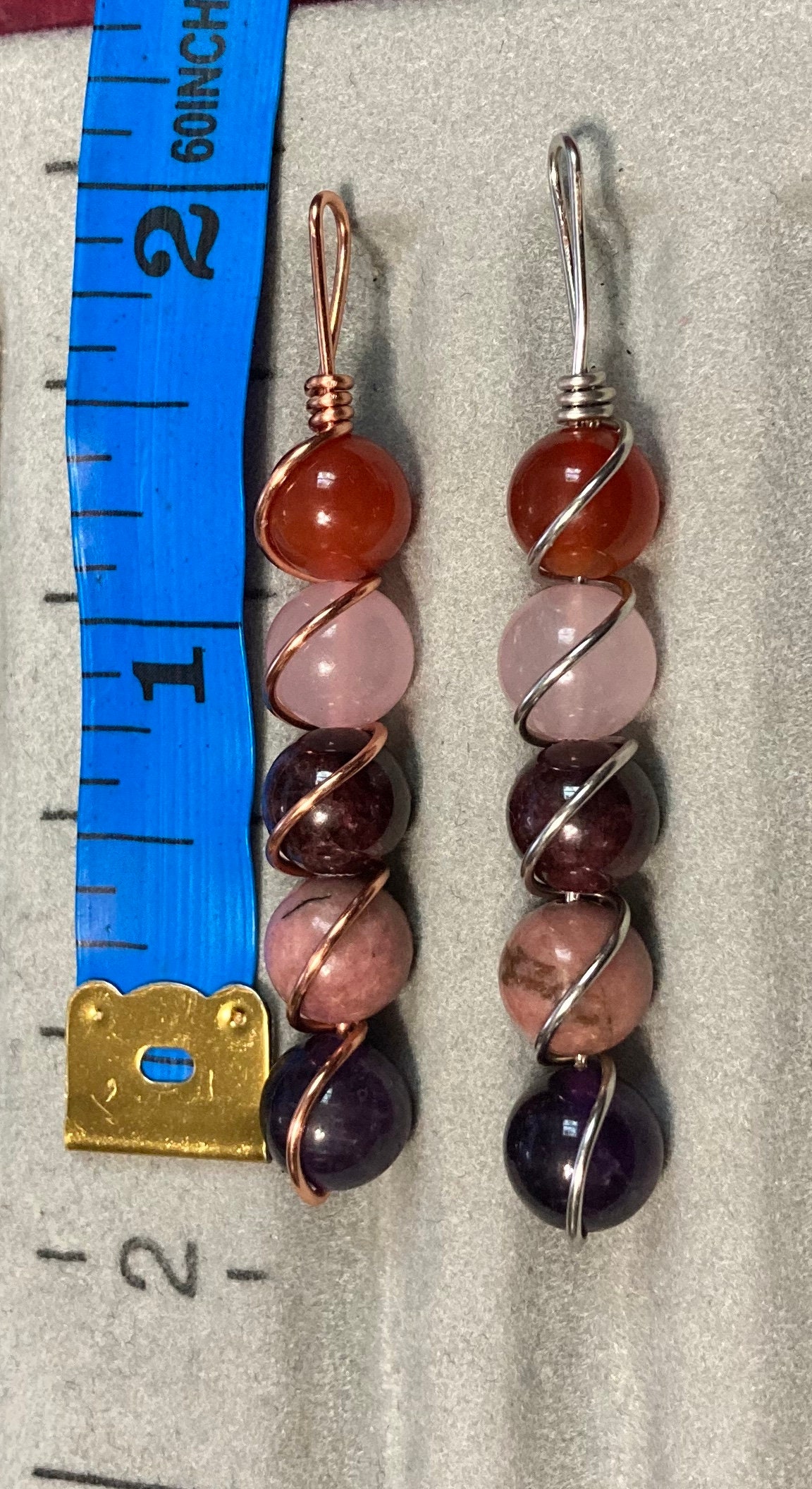 Attract Love Crystal Intention Wire Wrapped Necklace Pendant - Etsy