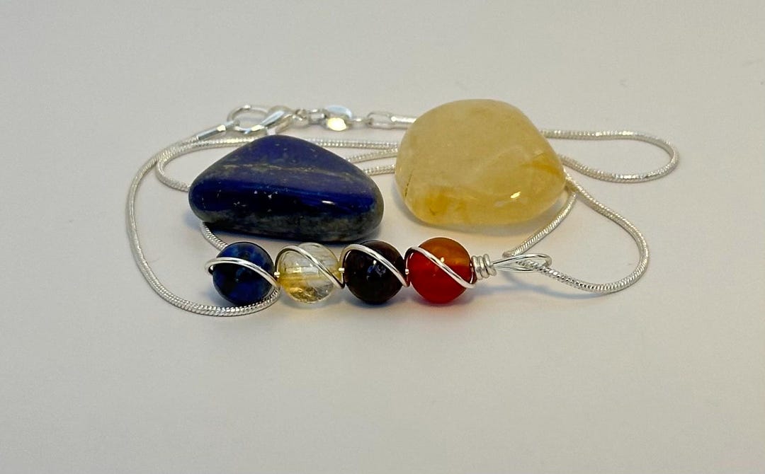 Aries Zodiac Necklace, Copper Wire Wrapped Pendant, Carnelian Garnet ...