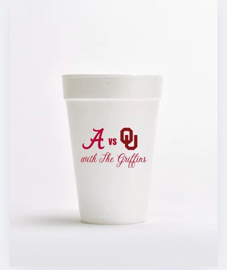 Alabama Crimson Tide Vs. Oklahoma Sooners Playoff Game Day Cups ...