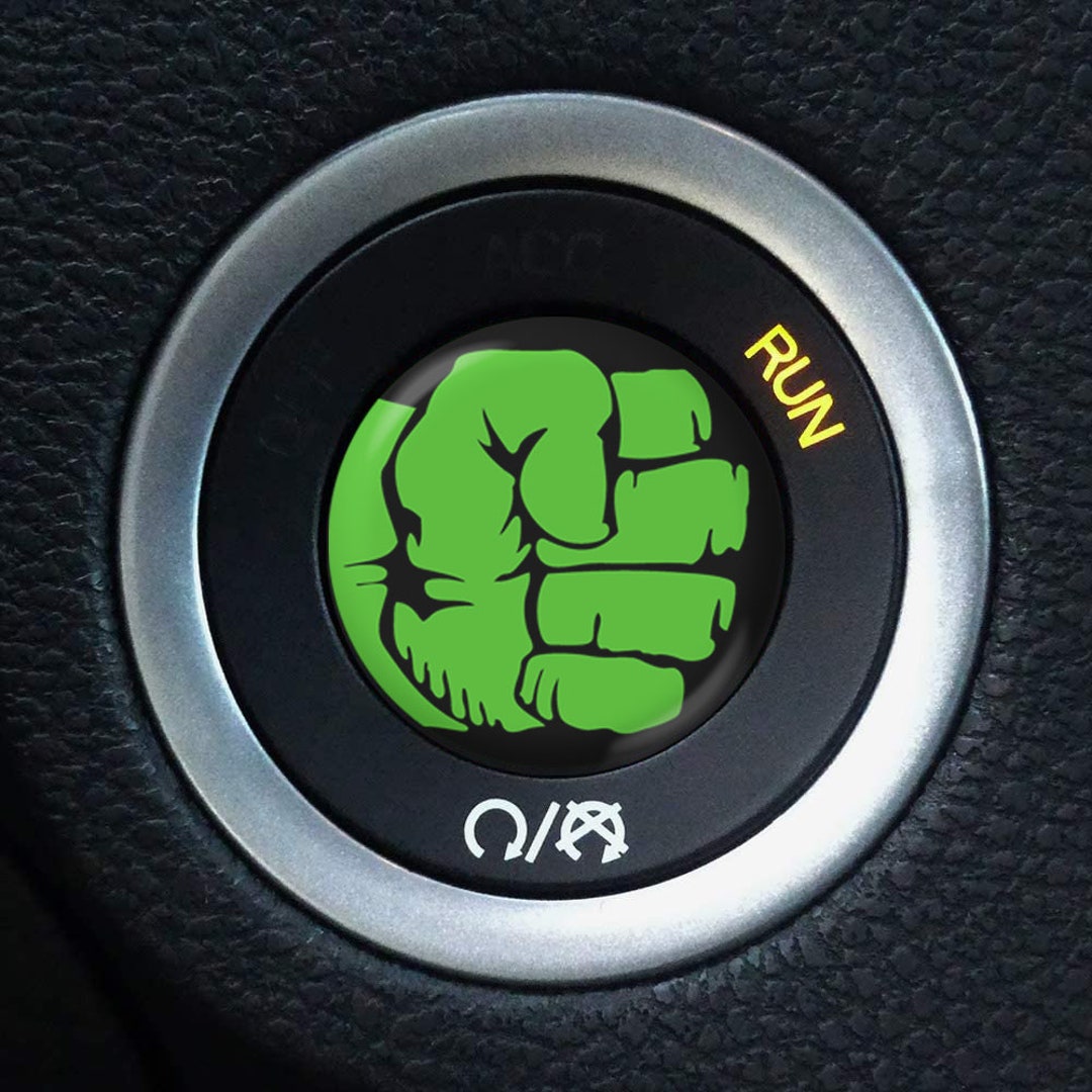 Custom Start Button Overlay: Hulk Inspired Fist Fits Dodge Charger ...