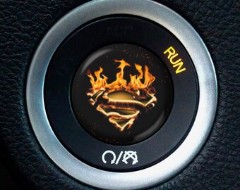 Custom Start Button Overlay: Deadpool Inspired Fits Dodge Charger ...