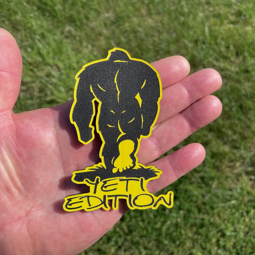 Custom Badge/emblem: Yeti Edition for off Road 4x4 Etc. - Yellow/black ...