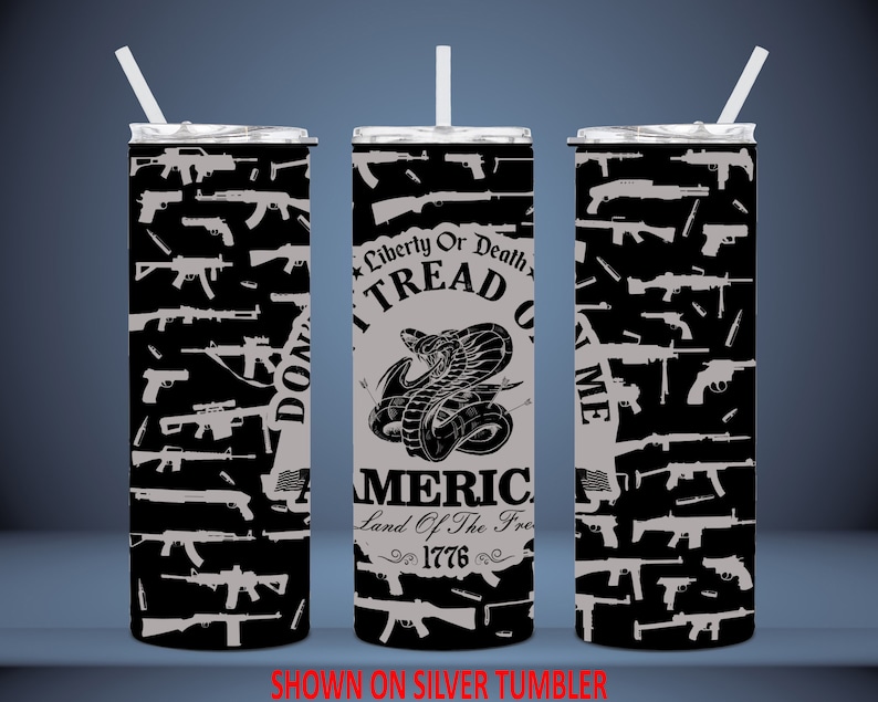 2nd Amendment - Guns and Ammo - 20oz. Straight Tumbler Digital PNG File ...