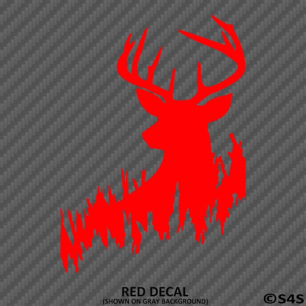 Whitetail Deer Hunting Vinyl Decal Sticker Hunter Buck - Choose Color ...