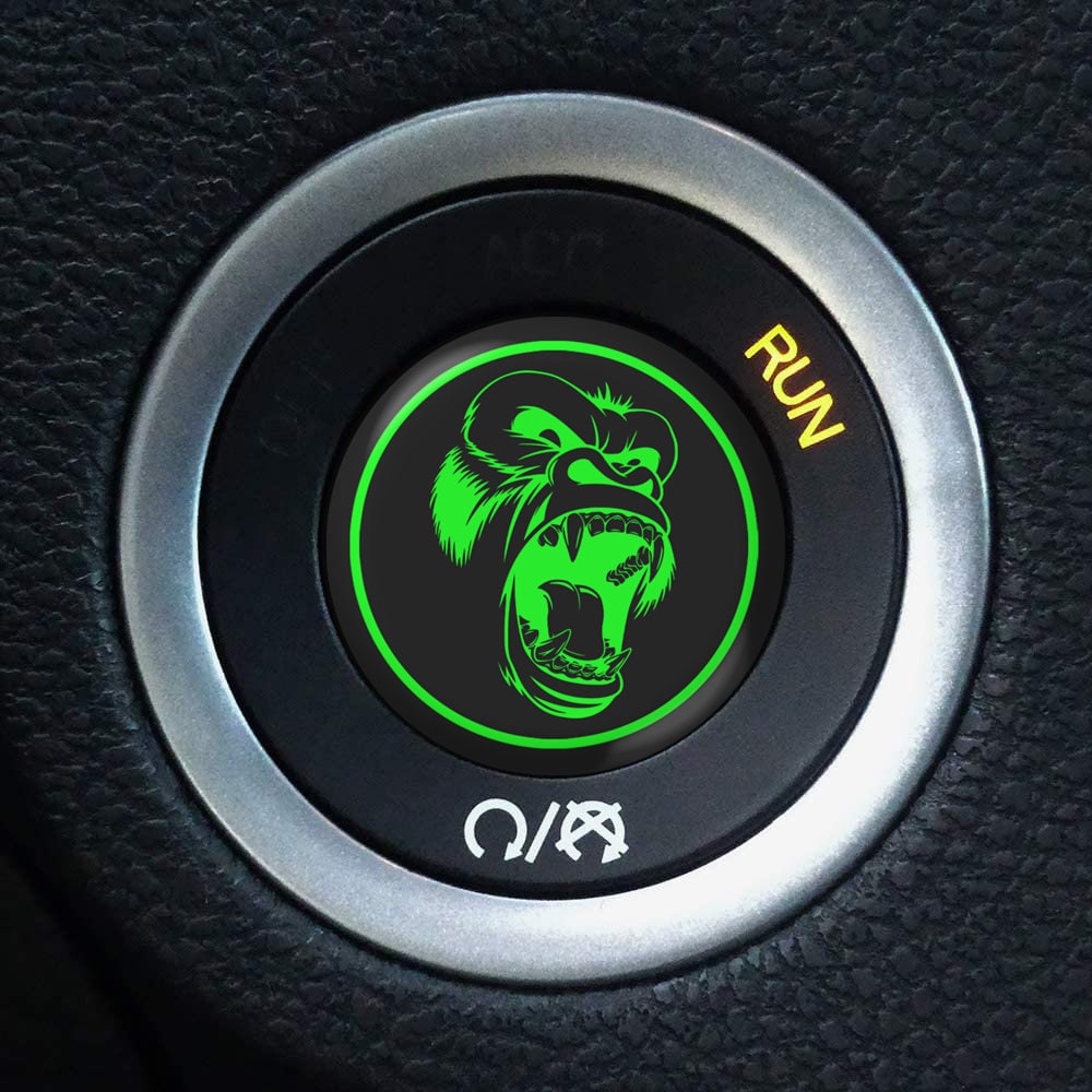 Custom Start Button Overlay: "angry Ape" V1 Fits Dodge Charger ...