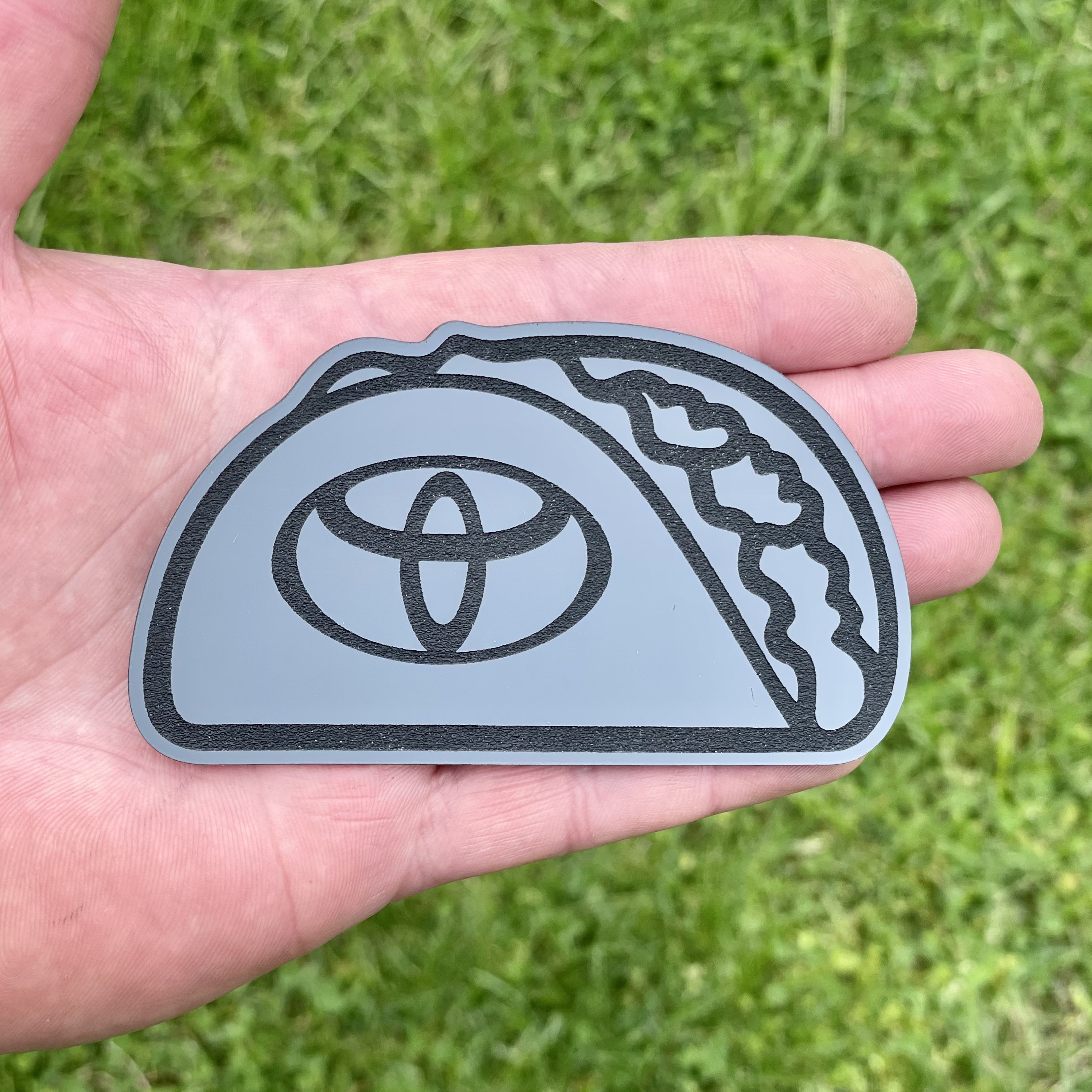Custom Badge: Toyota Taco for TRD Tacoma Pickup Truck - Grey - Etsy