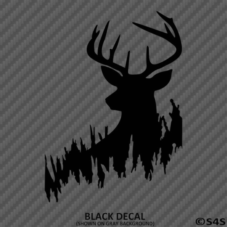 Whitetail Deer Hunting Vinyl Decal Sticker Hunter Buck - Choose Color ...