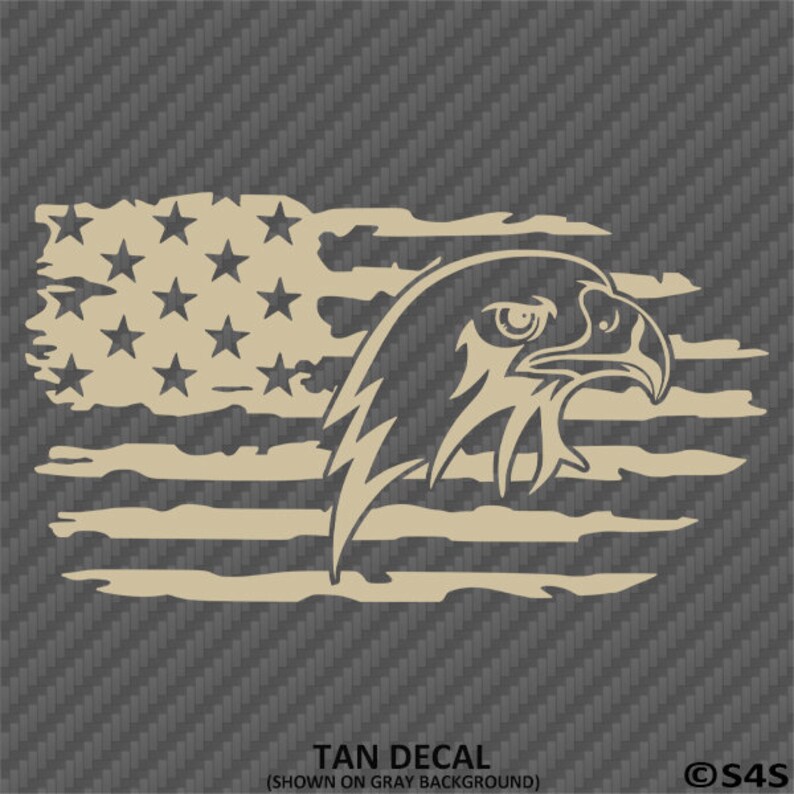 Distressed American Flag Patriotic American Eagle Horizontal - Etsy