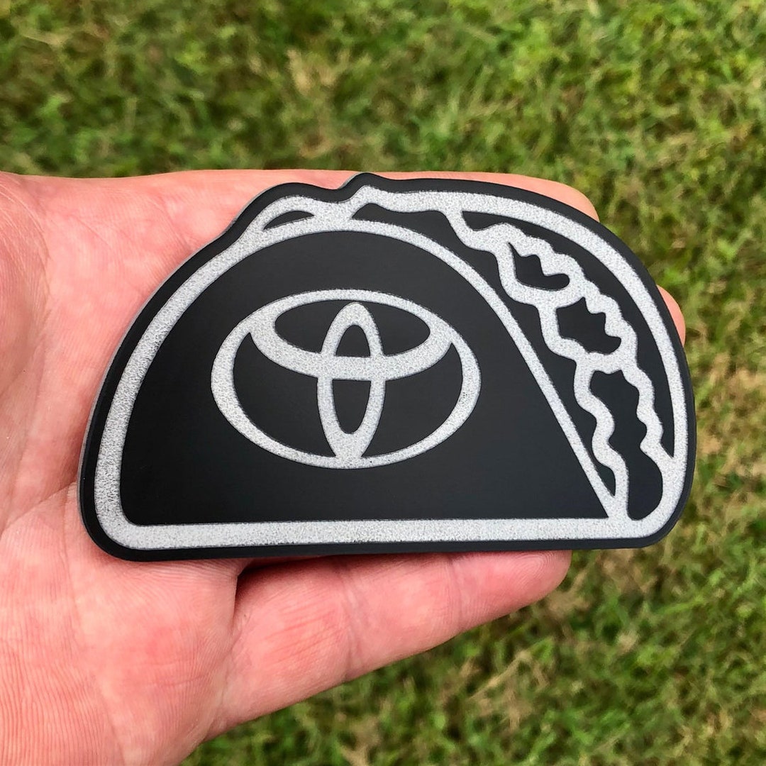 Custom Badge: Toyota Taco for TRD Tacoma Pickup Truck - Matte Black ...