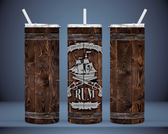 Premium Pirate Rum Barrel 20oz. Straight Tumbler Digital PNG - Etsy