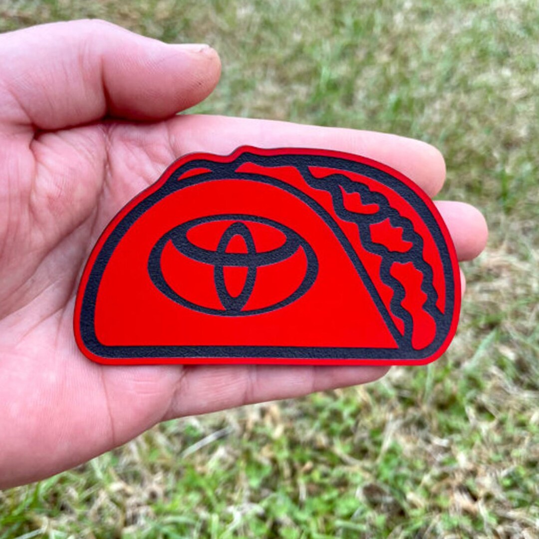 Custom Badge: Toyota Taco for TRD Tacoma Pickup Truck - Red - Etsy