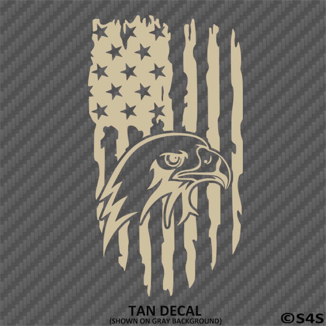 Distressed American Flag Patriotic American Eagle Vertical - Etsy